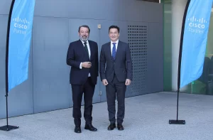 Javier Ormazabal, President of Velatia, Meets with the Management of Cisco Spain - Ikusi